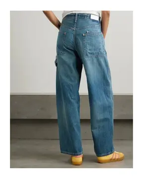 RE/DONE Mid Rise Wide Leg Jeans