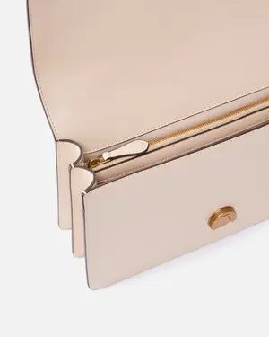 Pinko Love One Classic Bag With Studded Detail - Nude