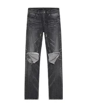 Givenchy Distressed Denim Straight Leg Jeans