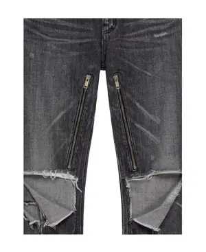 Givenchy Distressed Denim Straight Leg Jeans