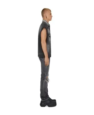 Givenchy Distressed Denim Straight Leg Jeans