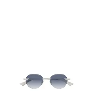 Bottega Veneta Rimless Sunglasses - Blue