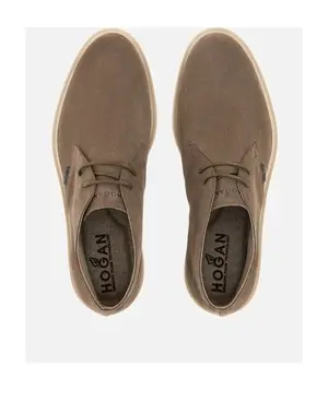 Hogan Lace-up Suede Boots