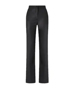 Pinko Shiny Effect Pinstriped Straight-leg Trousers