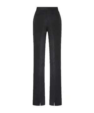Pinko Shiny Effect Pinstriped Straight-leg Trousers