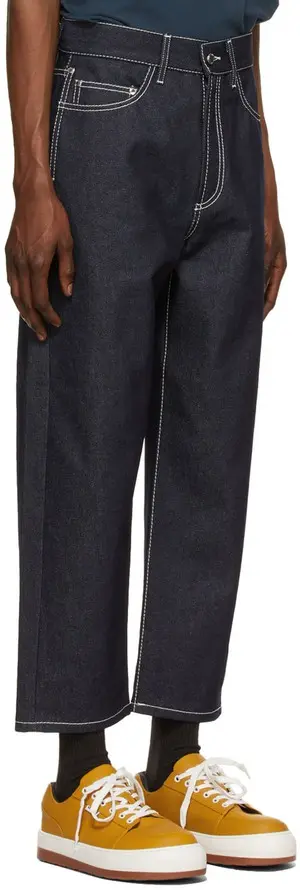 Sunnei Contrast Stitching Jeans