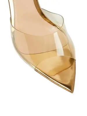 GIANVITO ROSSI Elle Pointed Toe High Heel Sandals - Nude