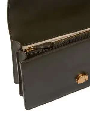Pinko Logo Plaque Chain Linked Crossbody Bag - Black
