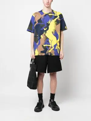 FERRARI Prancing Horse All-over Print T-shirt