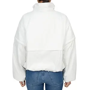 Max Mara Long-sleeved Cotton-padded Jacket - White
