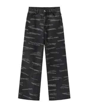 Marissa Chiara Printed Belt Loop Jeans