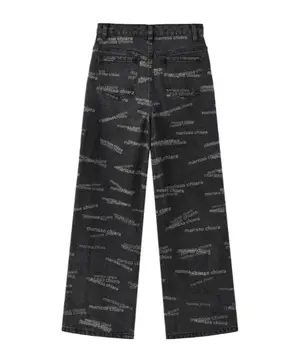 Marissa Chiara Printed Belt Loop Jeans
