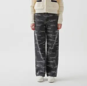 Marissa Chiara Printed Belt Loop Jeans