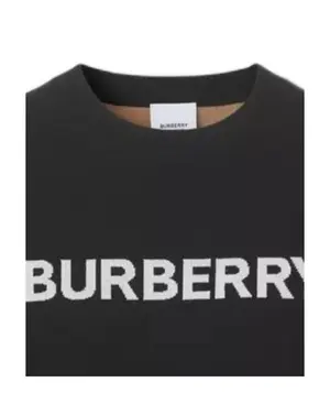 Burberry Intarsia-knit Logo Square Jumper