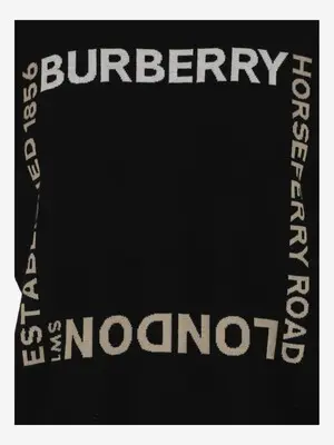 Burberry Intarsia-knit Logo Square Jumper
