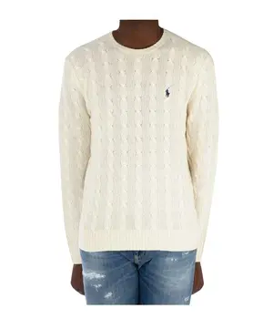 Polo Ralph Lauren Pony Embroidered Cable-knit Jumper - No