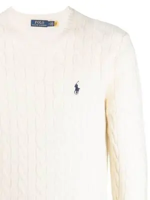 Polo Ralph Lauren Pony Embroidered Cable-knit Jumper - No