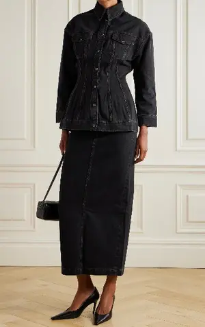 Wardrobe.NYC Silhouette Denim Jacket