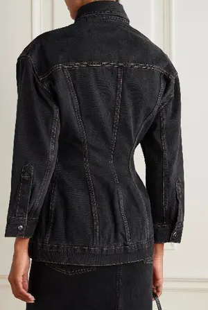 Wardrobe.NYC Silhouette Denim Jacket