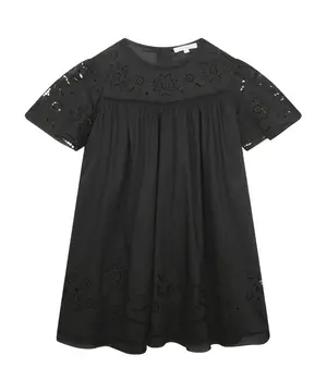 Chloé Embroidered Short Sleeve Dress