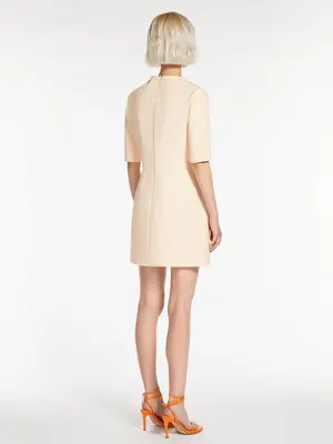 Sportmax Cotton Twill Knitted Crewneck Dress - Nude