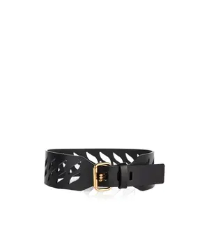 Etro Perforated Buckle Belt - Black