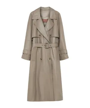 Marella Leather Trench Coat