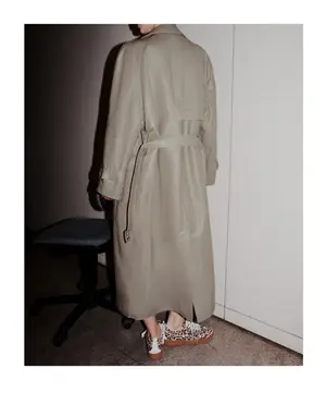 Marella Leather Trench Coat