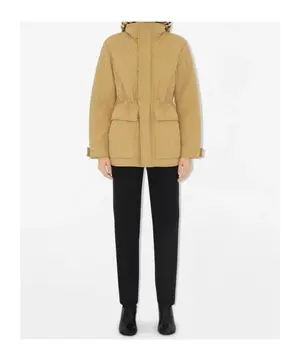 Burberry Quilted Hooded Jacket With Drawstring Waist