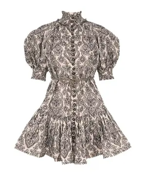 Zimmermann Wylie Lantern Mini Dress