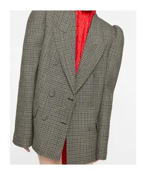 Acne Studios Houndstooth Double-breasted Blazer