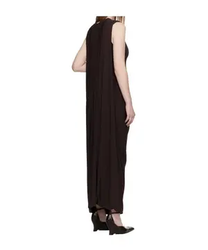 JEAN PAUL GAULTIER Long Draped Stretch Jersey Dress