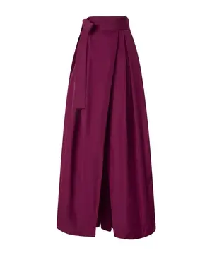 Pinko Cavallina Pleated Maxi Skirt - Red