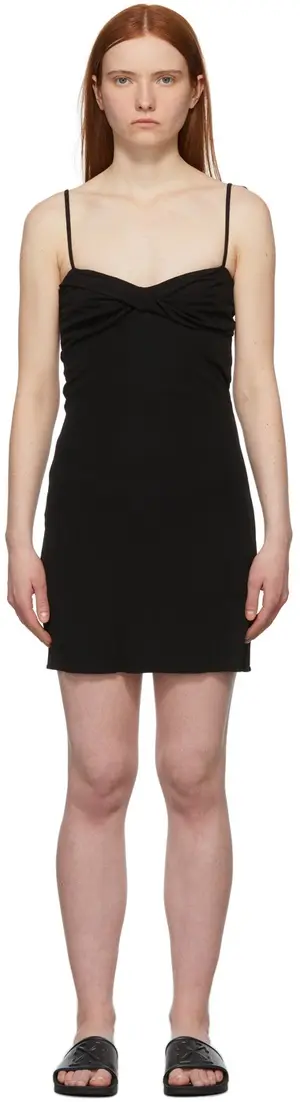 Off-White Spaghetti Strap Mini Dress