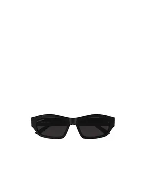 Balenciaga Geometric Frame Sunglasses - Black