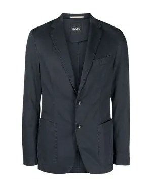 Hugo Boss Single-breasted Blazer - Black