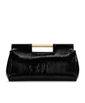 Dolce & Gabbana Logo Plaque Clutch Bag - Black