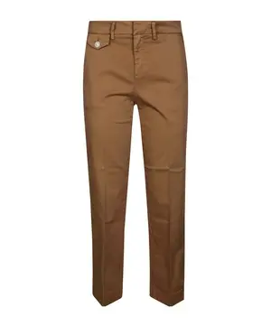 Liu Jo Logo Plaque Cropped Trousers