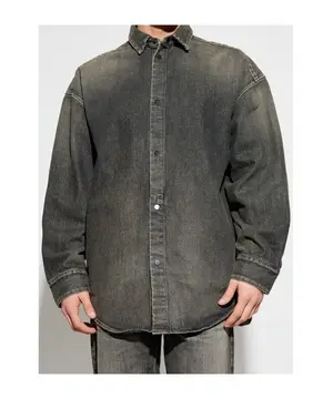 Fear Of God Long Sleeved Denim Overshirt - Black