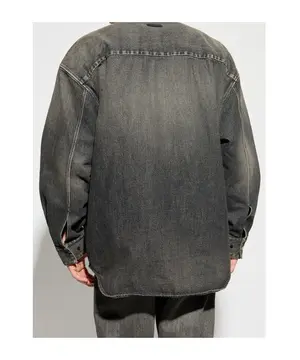 Fear Of God Long Sleeved Denim Overshirt - Black