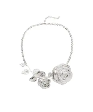 Magda Butrym Rose Necklace - Silver