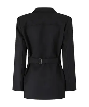 Pinko Pinstriped Blazer - Black