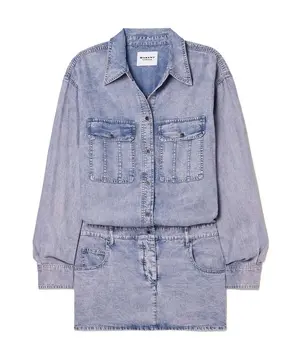 Isabel Marant Étoile Long-sleeved Denim Shirt Dress