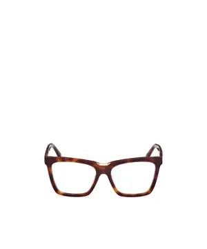 Max Mara Tortoiseshell-effect Cat-eye Frame Eyeglasses