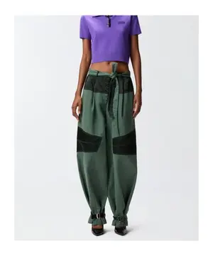 Pinko Panelled Belted Trousers