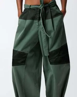Pinko Panelled Belted Trousers
