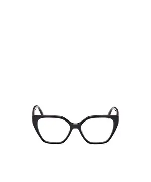 Max Mara Logo Detail Eyeglasses - Black