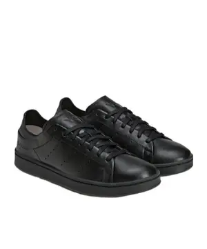 Y3 Stan Smith Lace Up Leather Sneakers - Black