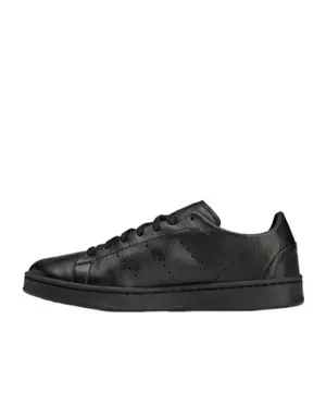 Y3 Stan Smith Lace Up Leather Sneakers - Black