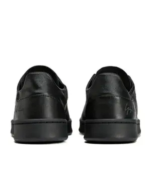 Y3 Stan Smith Lace Up Leather Sneakers - Black